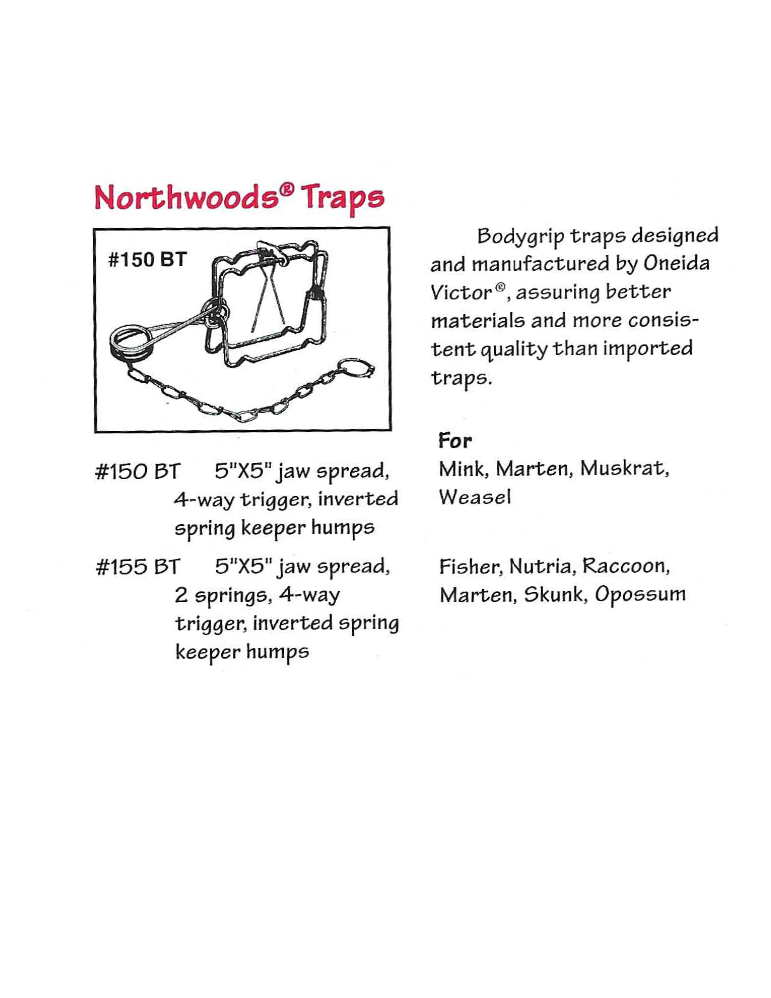 Products – Oneida Victor